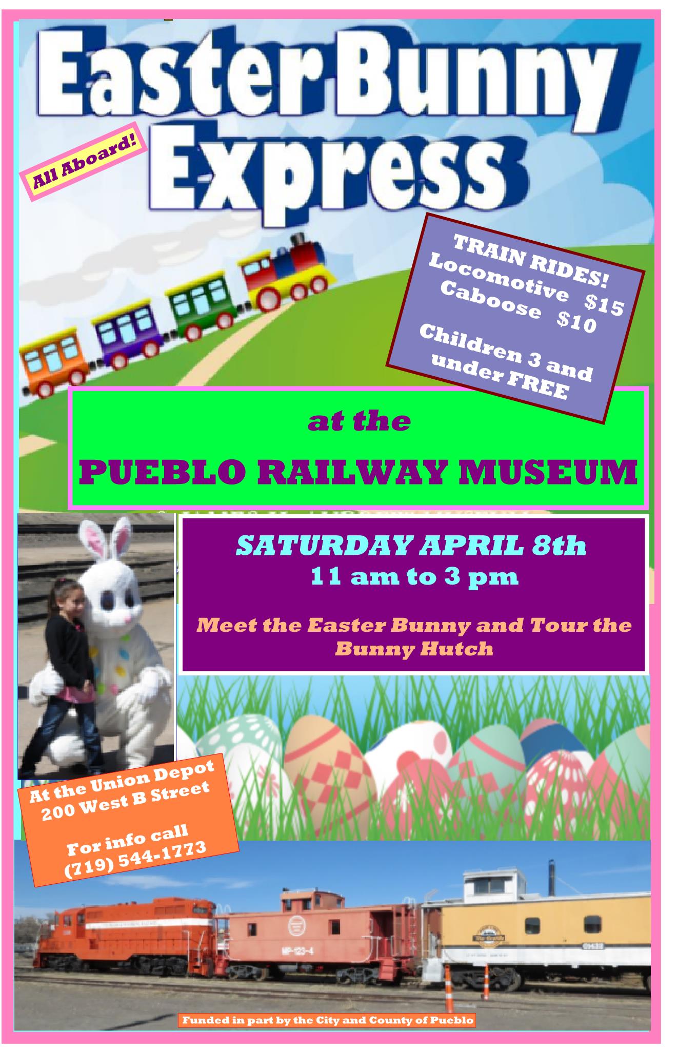 The 2023 Easter Bunny Express is on April 8! – Pueblo Railway Museum
